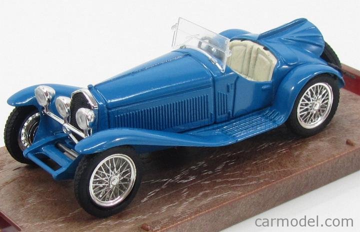 BRUMM R077-BIS Scala 1/43 | ALFA ROMEO 2300 SPIDER 1931 BLUE