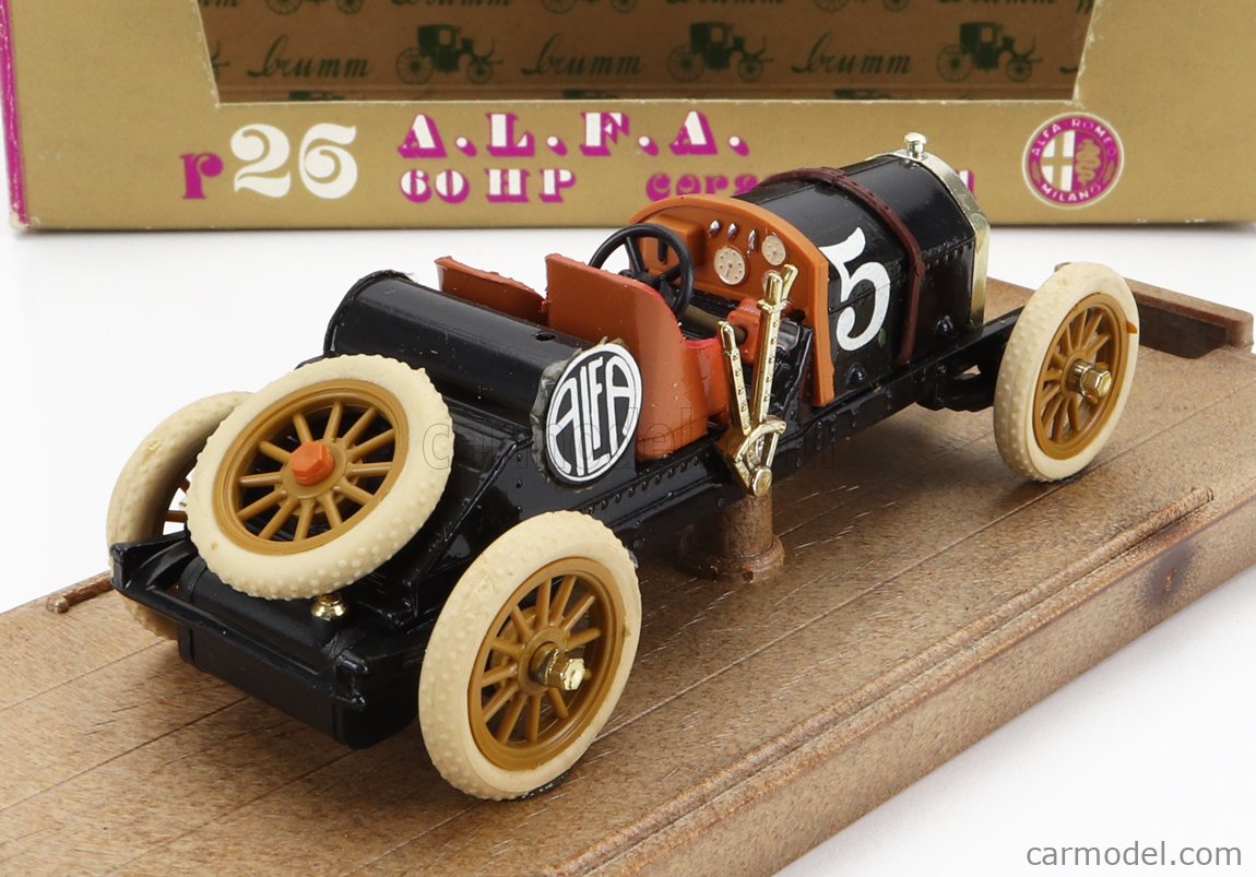 BRUMM R026-OLD Scale 1/43 | ALFA ROMEO 60 HP CORSA N 5 1911 BLACK