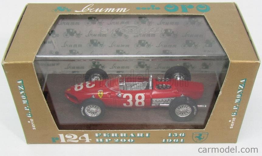 BRUMM R124-OLD Scale 1/43 | FERRARI F1 156 N 38 GP MONTECARLO WORLD ...