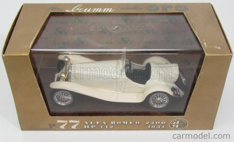BRUMM R077-OLD Scale 1/43 | ALFA ROMEO 2300 SPIDER 1931 WHITE