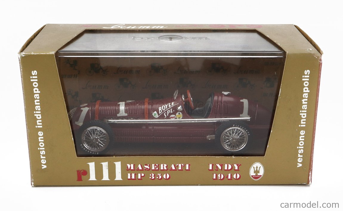 BRUMM R111-OLD Scala 1/43 | MASERATI 8C INDIANAPOLIS 1940 WILBUR SHAW ...