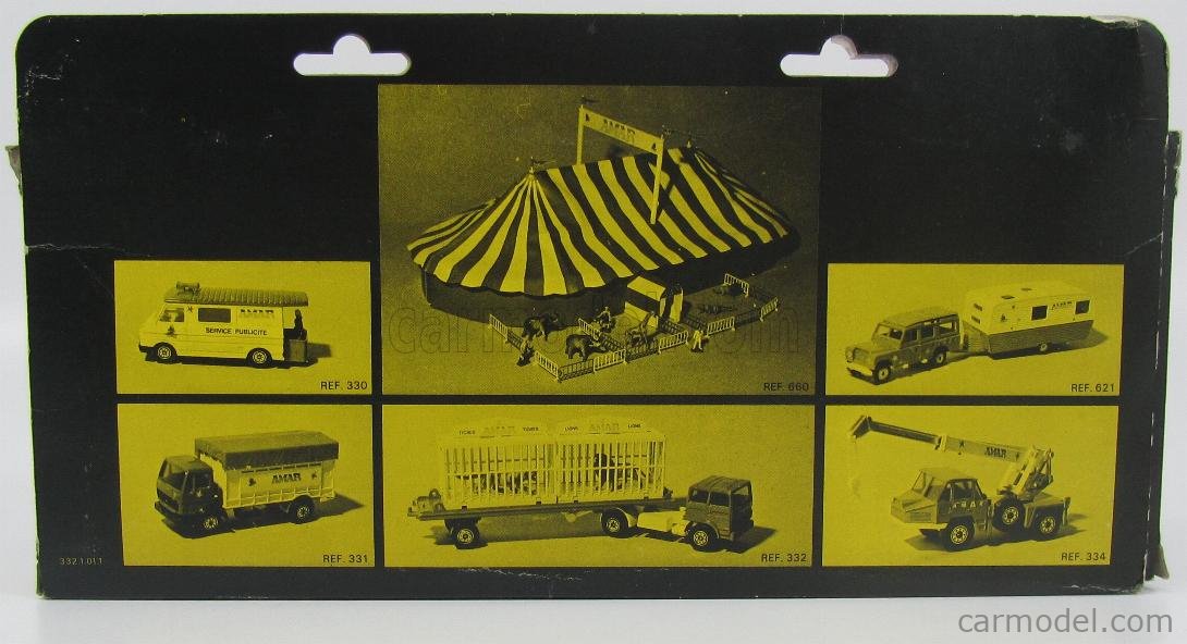 SOLIDO 332 Escala 1/43 | SAVIEM CIRCUS AMAR TRUCK TRANSPORTER TIGER ...