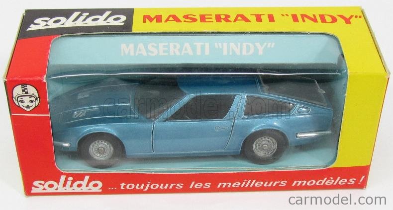 SOLIDO 185 Scale 1/43 | MASERATI INDY 1970 BLUE MET
