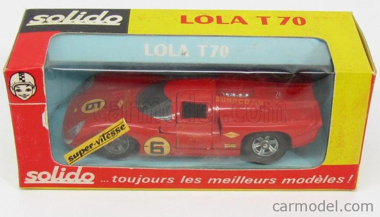 SOLIDO 175 Scale 1/43 | LOLA T 70 MK3 SUNOCO N 6 1967 RED