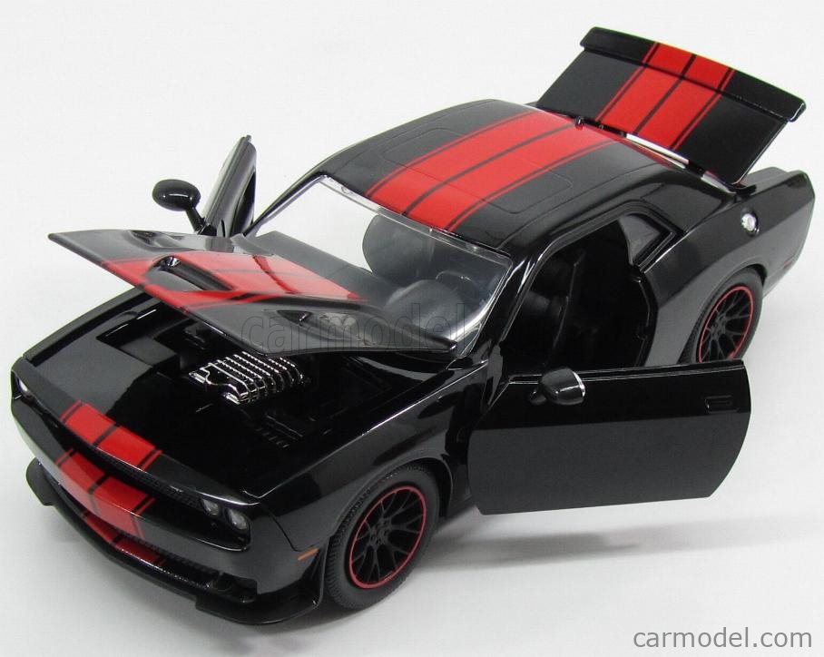 JADA 97600BK Scale 1/24 | DODGE CHALLENGER SRT HELLCAT COUPE CUSTOM ...