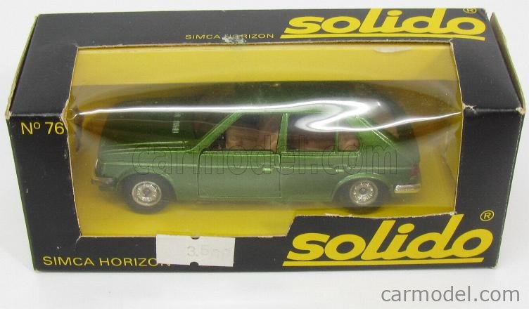 SOLIDO 76 Scale 1/43 | SIMCA HORIZON 1978 LIGHT GREEN MET