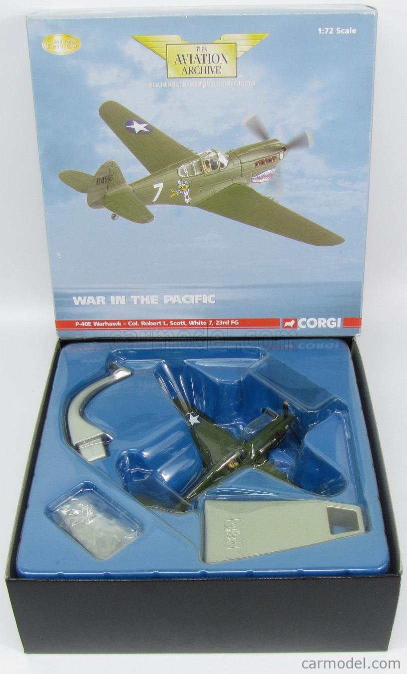 CORGI AA35208 Масштаб 1/72 | CURTISS P-40E WARHAWK COL.ROBERT L.SCOTT ...