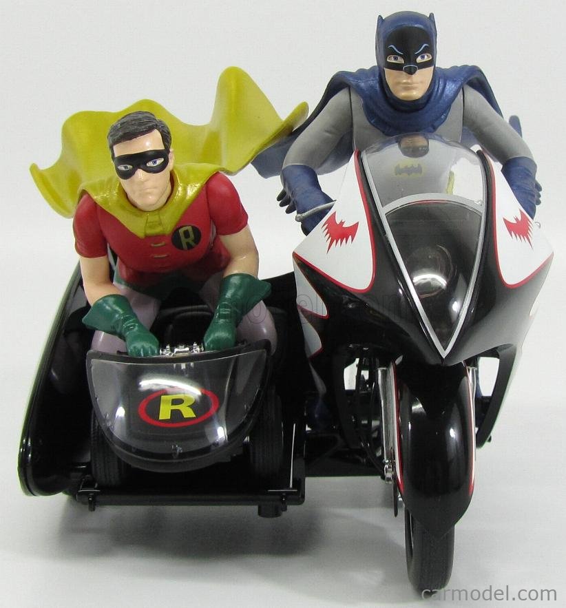 MATTEL HOT WHEELS C.M.C85 Scale 1/12 | BATMAN BATCYCLE & ROBIN SIDECAR ...