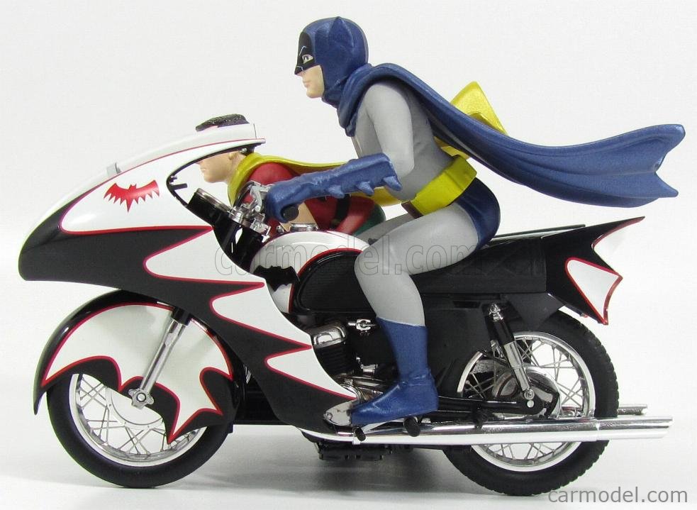 MATTEL HOT WHEELS C.M.C85 Scale 1/12 | BATMAN BATCYCLE & ROBIN SIDECAR ...