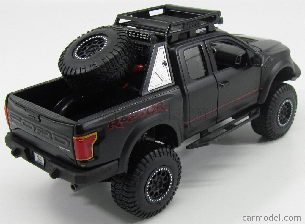 MAISTO 32521MBK Scale 1/24 | FORD USA F-150 RAPTOR PICK-UP 2017 MATT BLACK