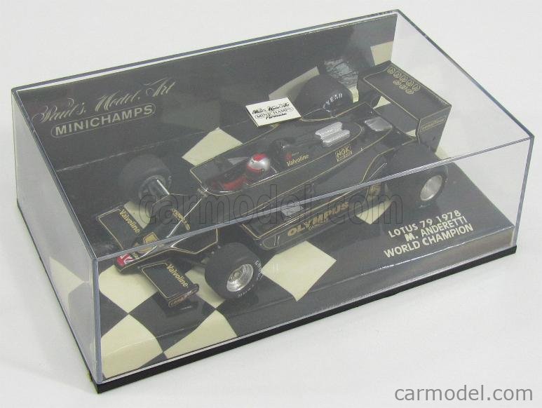 MINICHAMPS 430780005 Scale 1/43 | LOTUS F1 FORD 79 N 5 MARIO ANDRETTI SEASON 1978 WORLD CHAMPION ...