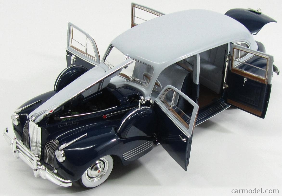 GREENLIGHT 12970 Scale 1/18 | PACKARD SUPER EIGHT ONE EIGHT 1944 BLUE GREY