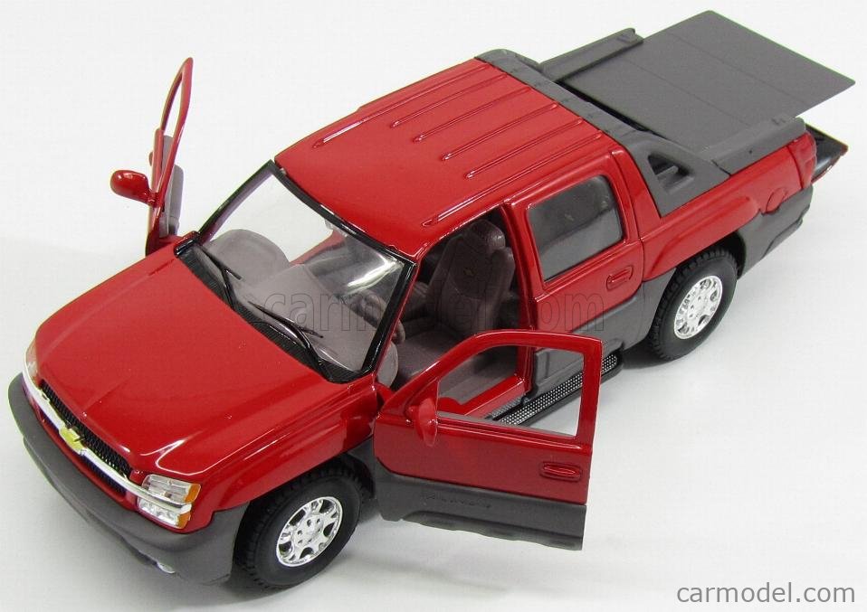 WELLY WE22094R Scale 1/24 | CHEVROLET AVALANCHE PICK-UP 2002 RED