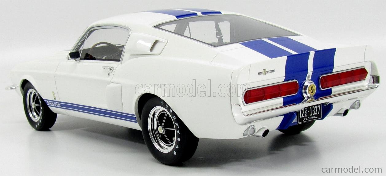 OTTO-MOBILE G022 Scale 1/12 | FORD USA MUSTANG SHELBY GT500 1967 WHITE BLUE