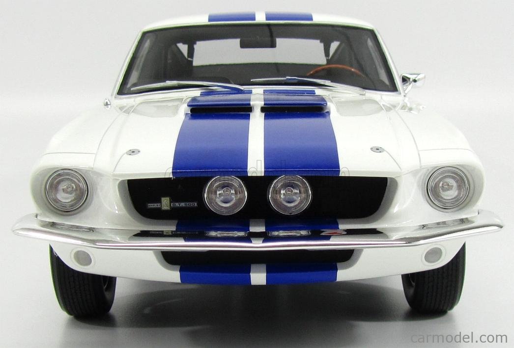 OTTO-MOBILE G022 Scale 1/12 | FORD USA MUSTANG SHELBY GT500 1967 WHITE BLUE