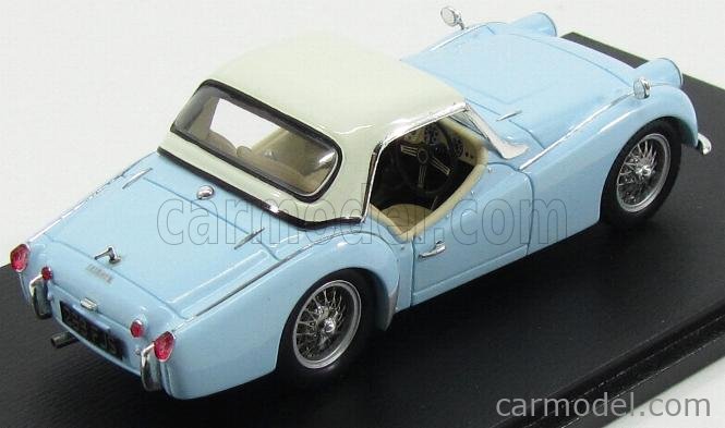 SPARK-MODEL S4946 Scale 1/43 | TRIUMPH TR3 SPIDER HARD-TOP 1956 LIGHT BLUE