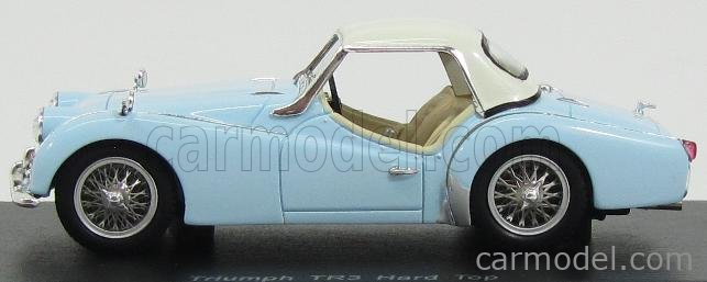 SPARK-MODEL S4946 Scale 1/43 | TRIUMPH TR3 SPIDER HARD-TOP 1956 LIGHT BLUE