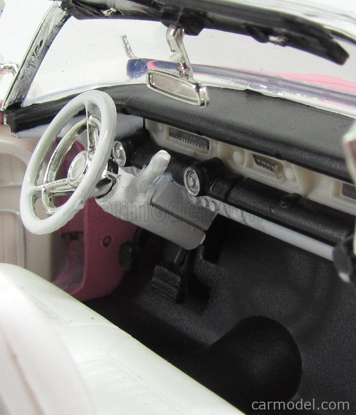 MOTOR-MAX 73152PINK Scala 1/18 | BUICK ROADMASTER CABRIOLET 1957 PINK WHITE