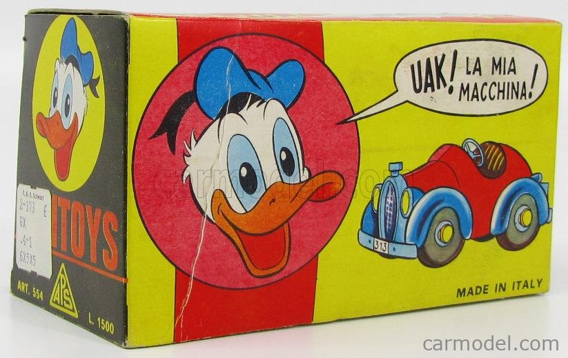POLITOYS POLISTIL W554 Масштаб 1/43 | WALT DISNEY 313 AUTO DI PAPERINO ...