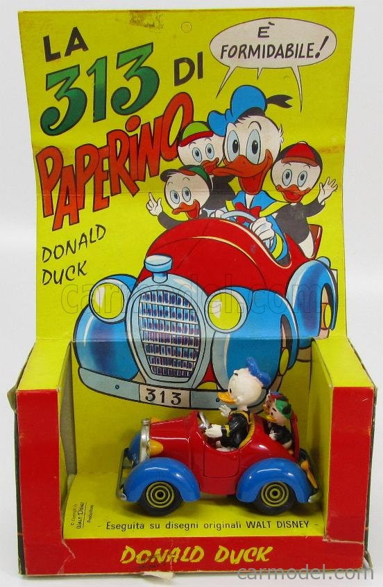 POLITOYS POLISTIL W554 Scale 1/43 | WALT DISNEY 313 AUTO DI PAPERINO ...