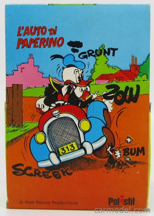 POLITOYS POLISTIL W554 Scale 1/43 | WALT DISNEY 313 AUTO DI PAPERINO ...