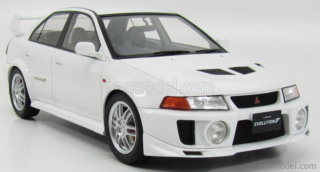 TARMAC T03-WH Scale 1/18 | MITSUBISHI LANCER EVO V GSR 1998 WHITE
