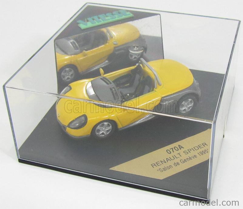 VITESSE 070A Scale 1/43 | RENAULT SPIDER SALONE DI GINEVRA 1995 YELLOW ...