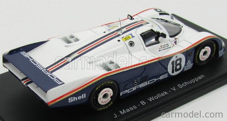SPARK-MODEL S0943 Scale 1/43 | PORSCHE 962C 3.0L TURBO TEAM ROTHMANS PORSCHE AG N 18 24h LE MANS ...