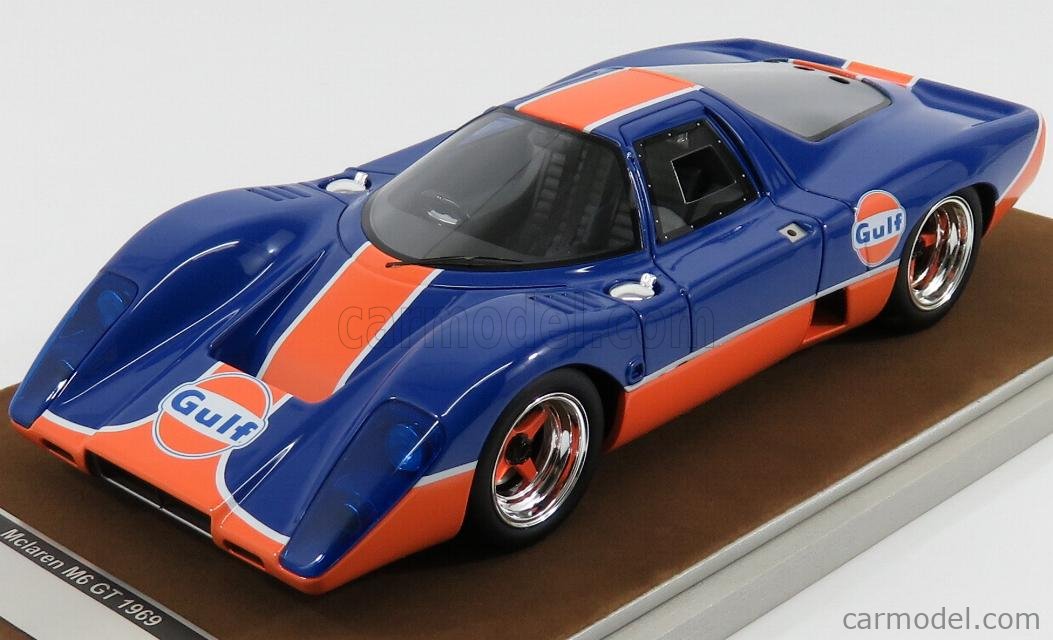 TECNOMODEL TM18-40C Scale 1/18 | McLAREN M6B GT GULF EDITON 1969 BLUE ORANGE