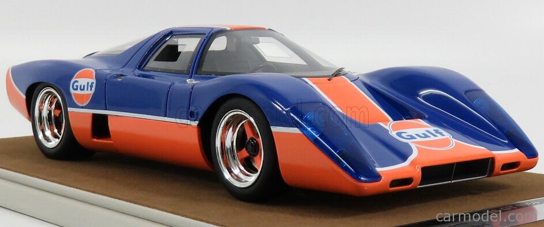 TECNOMODEL TM18-40C Scale 1/18 | McLAREN M6B GT GULF EDITON 1969 BLUE ORANGE