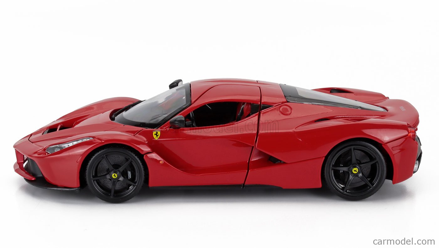 BURAGO 18-16001R Scale 1/18 | FERRARI LAFERRARI 2013 - BLACK WHEELS RED