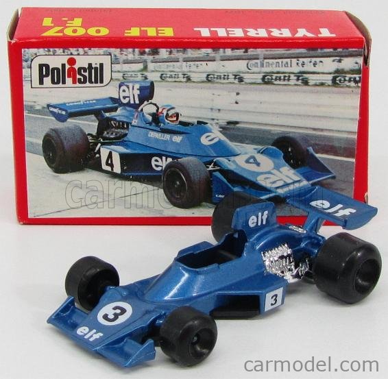 POLITOYS POLISTIL RJ4 Masstab: 1/55 | TYRRELL F1 007 ELF N 3 LIGHT BLUE MET