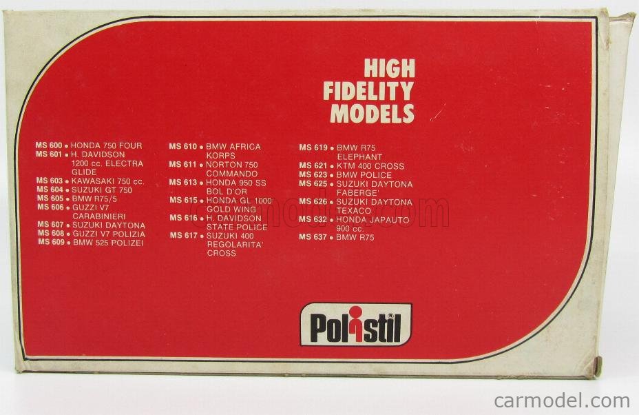 POLITOYS POLISTIL MS637 Scale 1/15 | BMW R75 CIVILE - MOTORCYCLE BLACK