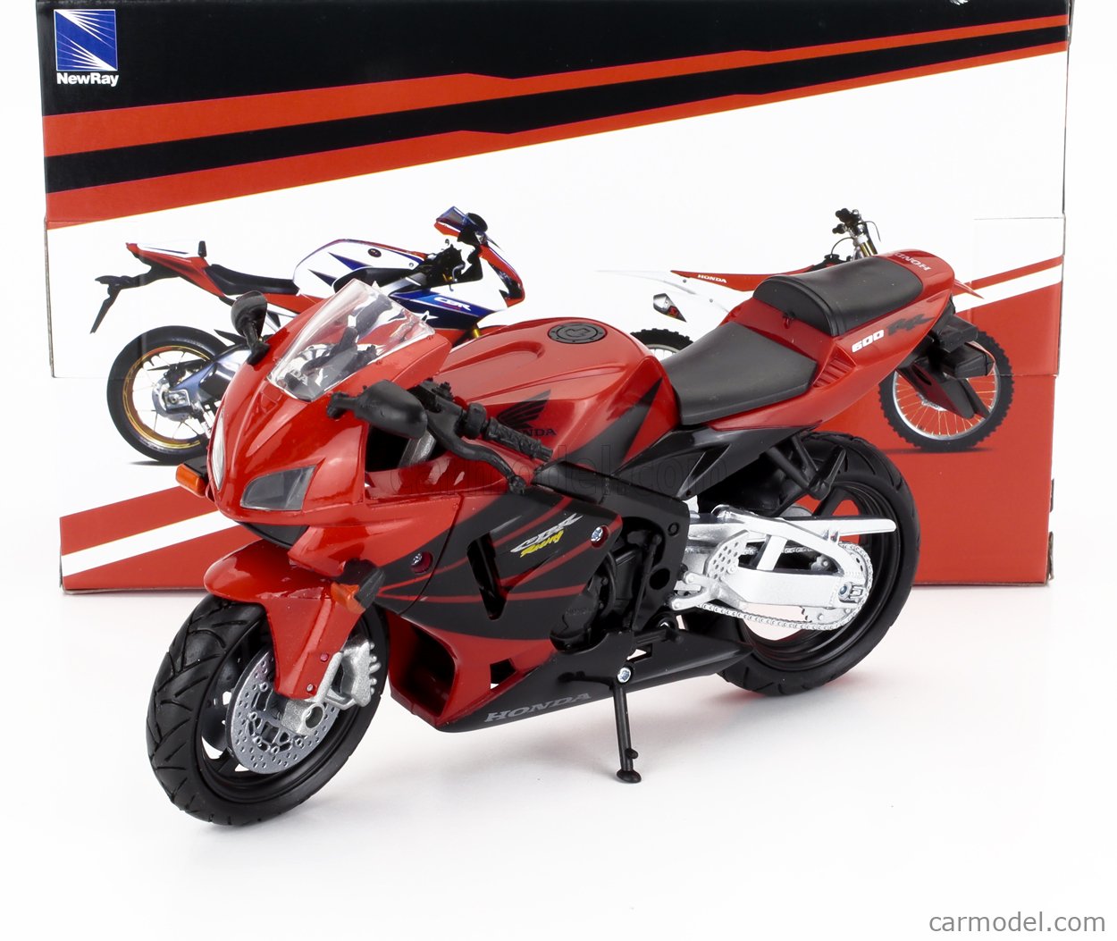 NEWRAY 42443i-600 Scale 1/12 | HONDA CBR 600R 2003 RED BLACK