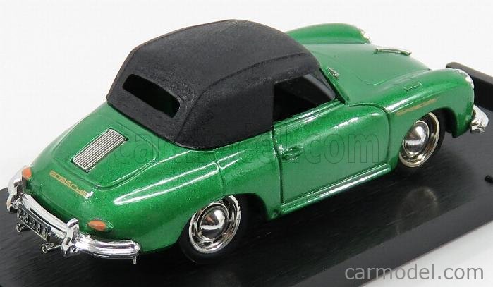 BRUMM R118-OLD Escala 1/43 | PORSCHE 356 SPIDER CLOSED 1950 GREEN MET BLACK