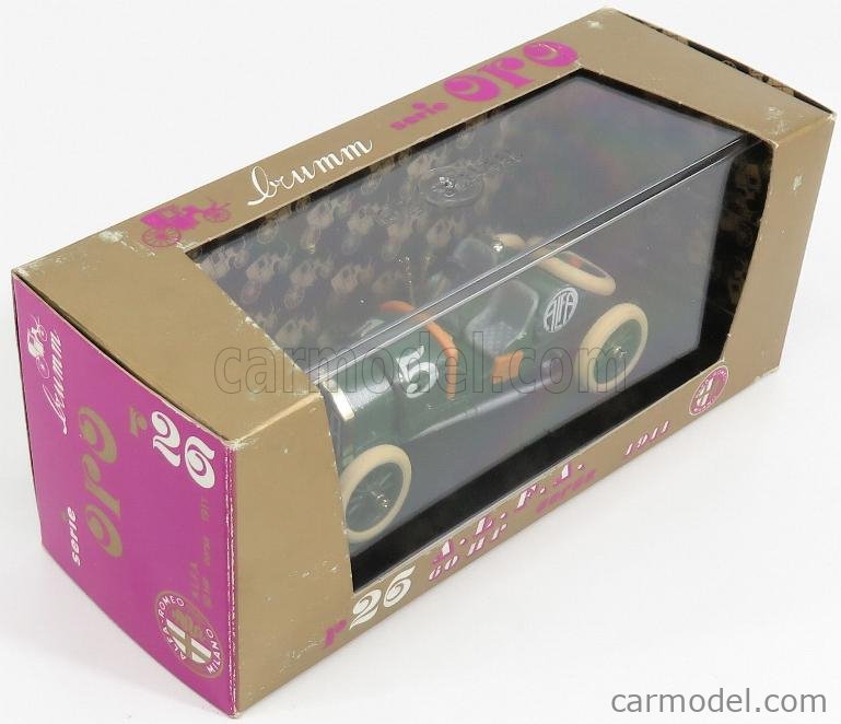 BRUMM R026-OLD Scale 1/43 | ALFA ROMEO 60 HP CORSA N 5 1911 GREEN