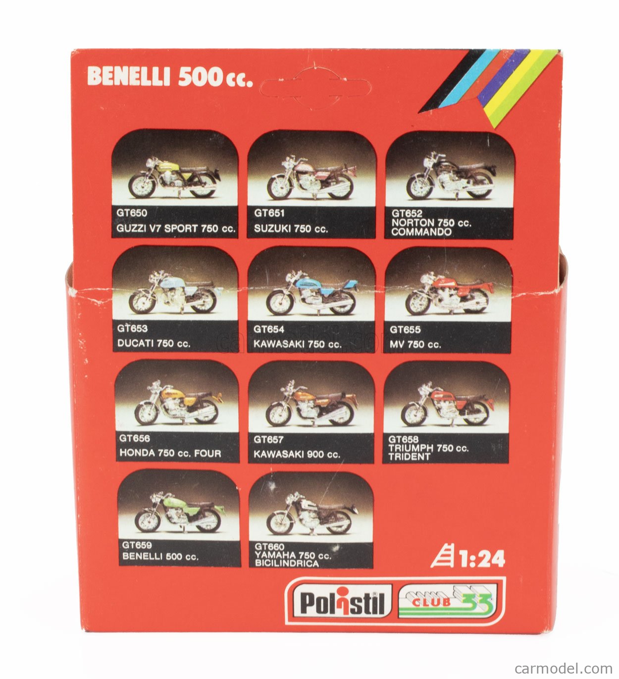 POLITOYS POLISTIL GT659 Scale 1/24 | BENELLI 500 QUATTRO - MOTORCYCLE ...