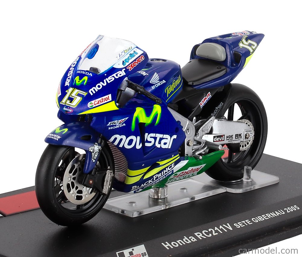 EDICOLA MGPCOL005 Scala 1/24 | HONDA RC211V TELEFONICA MOVISTAR N 15 SEASON MOTOGP 2005 SETE ...