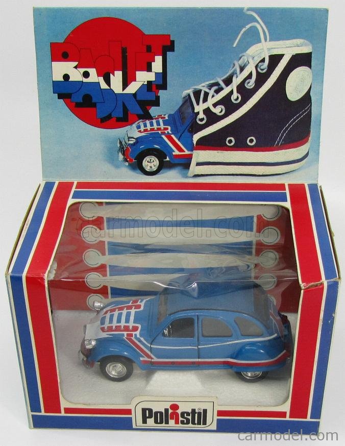 POLITOYS POLISTIL S705 Scale 1/25 | CITROEN 2CV BASKET BLUETTE
