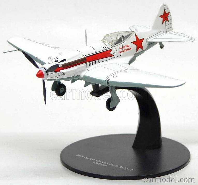 EDICOLA 010 Scala 1/72 | MIKOYAN GUREVITCH MIG3 CACCIA AIRPLANE 1941 - RUSSIAN AIR FORCE WHITE ...