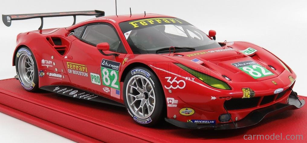 BBR-MODELS P18138 Scale 1/18 | FERRARI 488 GTE 3.9L TURBO V8 TEAM RISI ...