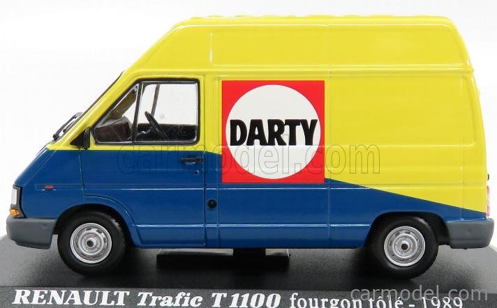 EDICOLA 108764 Masstab: 1/43 | RENAULT TRAFIC T1100 VAN DARTY 1989 BLUE ...