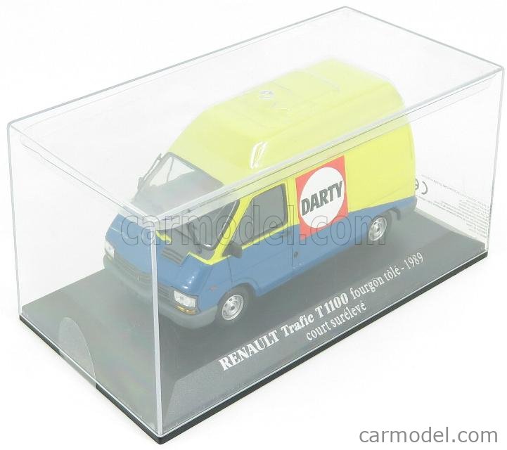 EDICOLA 108764 Masstab: 1/43 | RENAULT TRAFIC T1100 VAN DARTY 1989 BLUE ...