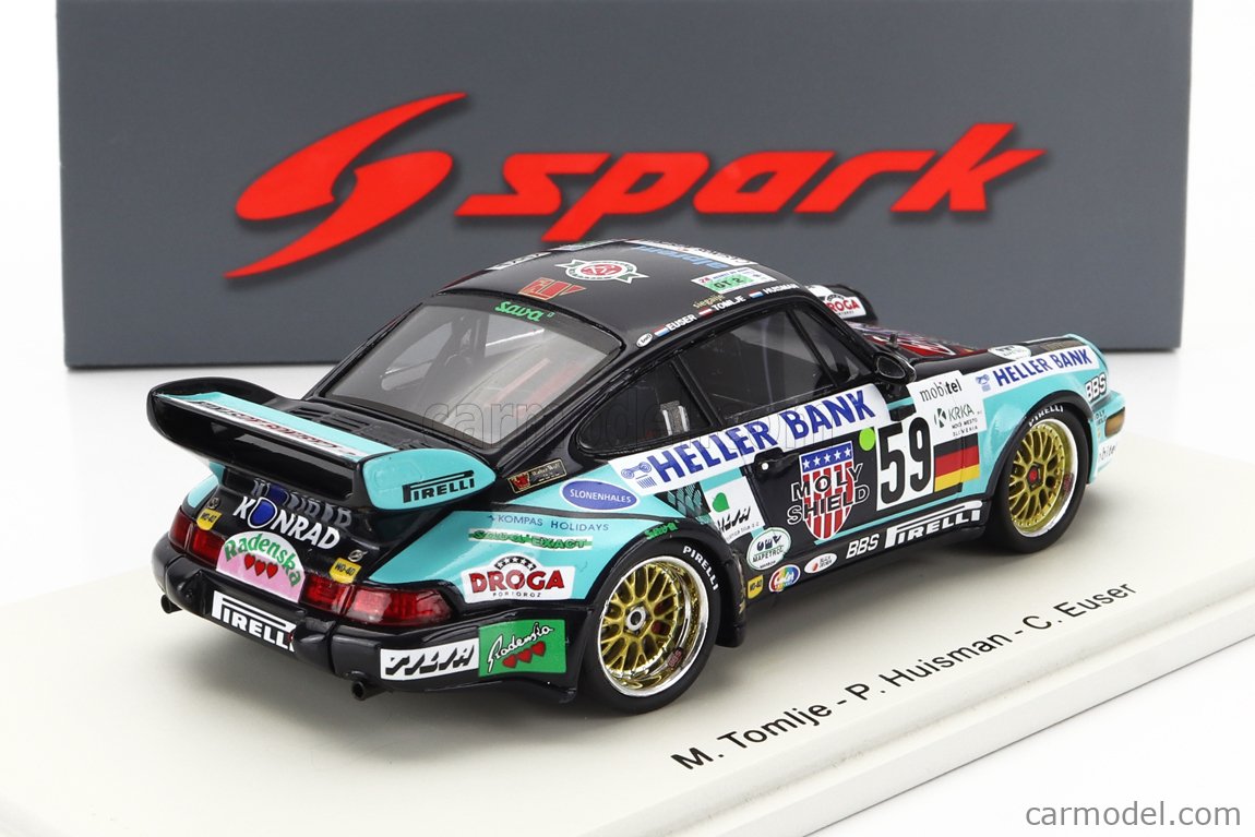 SPARK-MODEL S4176 Scale 1/43 | PORSCHE 911 964 CARRERA RSR TEAM KONRAD ...