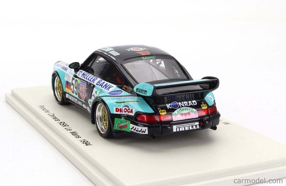 SPARK-MODEL S4176 Scale 1/43 | PORSCHE 911 964 CARRERA RSR TEAM KONRAD ...