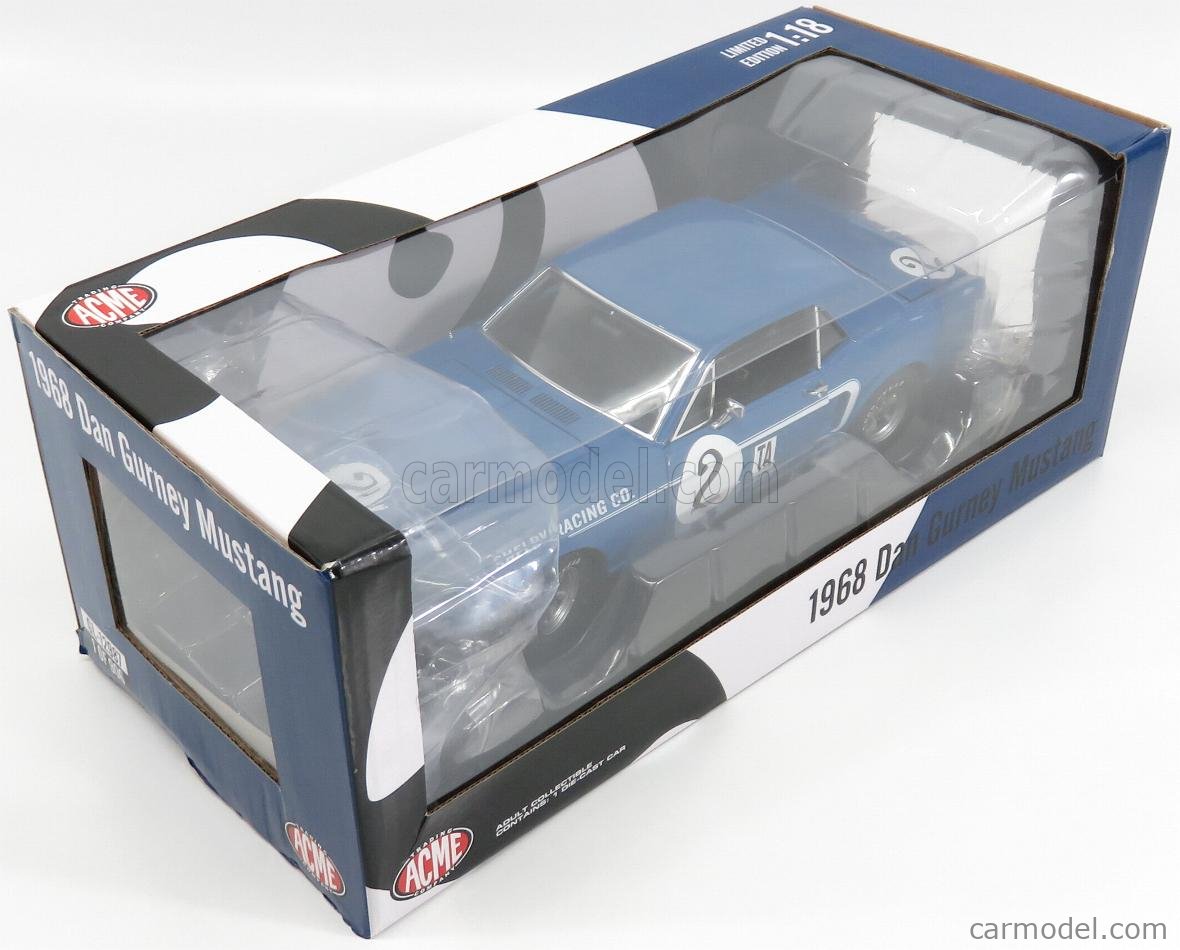 ACME-MODELS 12987 Scale 1/18 | FORD USA MUSTANG SHELBY COUPE N 2 TRANS ...