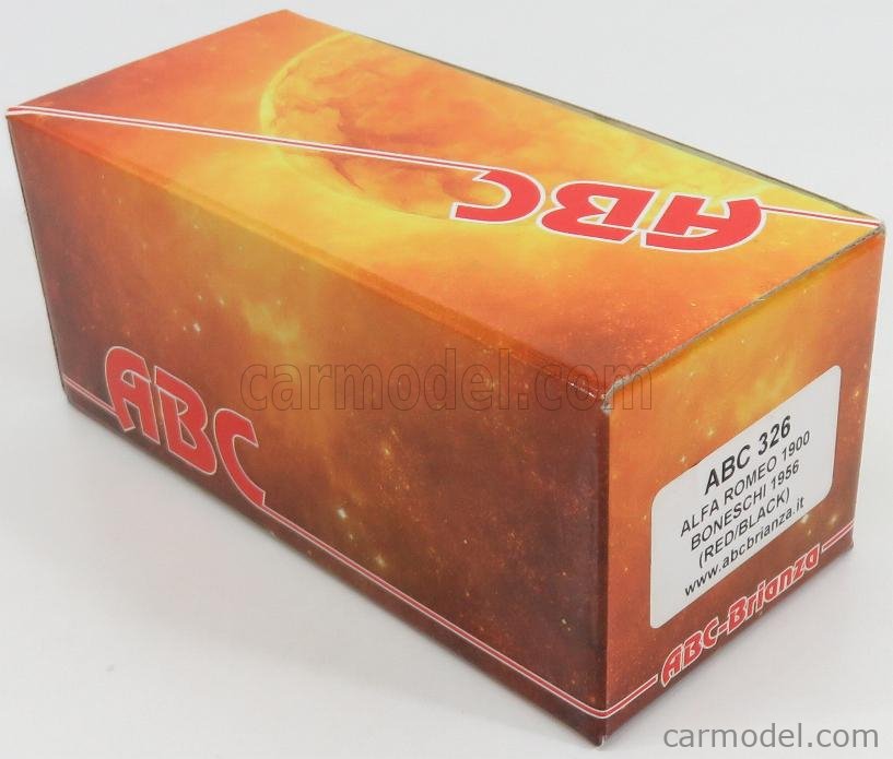 ABC ABC326 Scale 1/43 | ALFA ROMEO 1900 BONESCHI 1956 RED BLACK