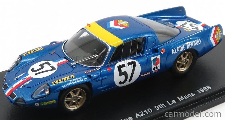 SPARK-MODEL S4372 Scale 1/43 | RENAULT ALPINE A210 TEAM ECURIE SAVIN CALBERSON N 57 24h LE MANS ...