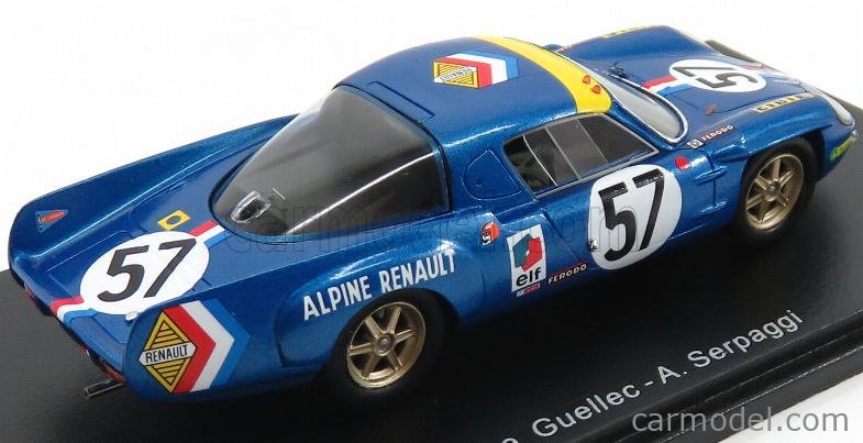 SPARK-MODEL S4372 Scale 1/43 | RENAULT ALPINE A210 TEAM ECURIE SAVIN CALBERSON N 57 24h LE MANS ...