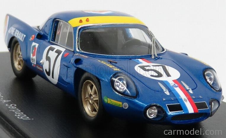 SPARK-MODEL S4372 Scale 1/43 | RENAULT ALPINE A210 TEAM ECURIE SAVIN CALBERSON N 57 24h LE MANS ...